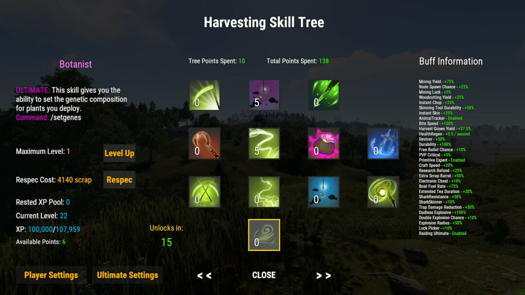 Skill Tree - Lone Design