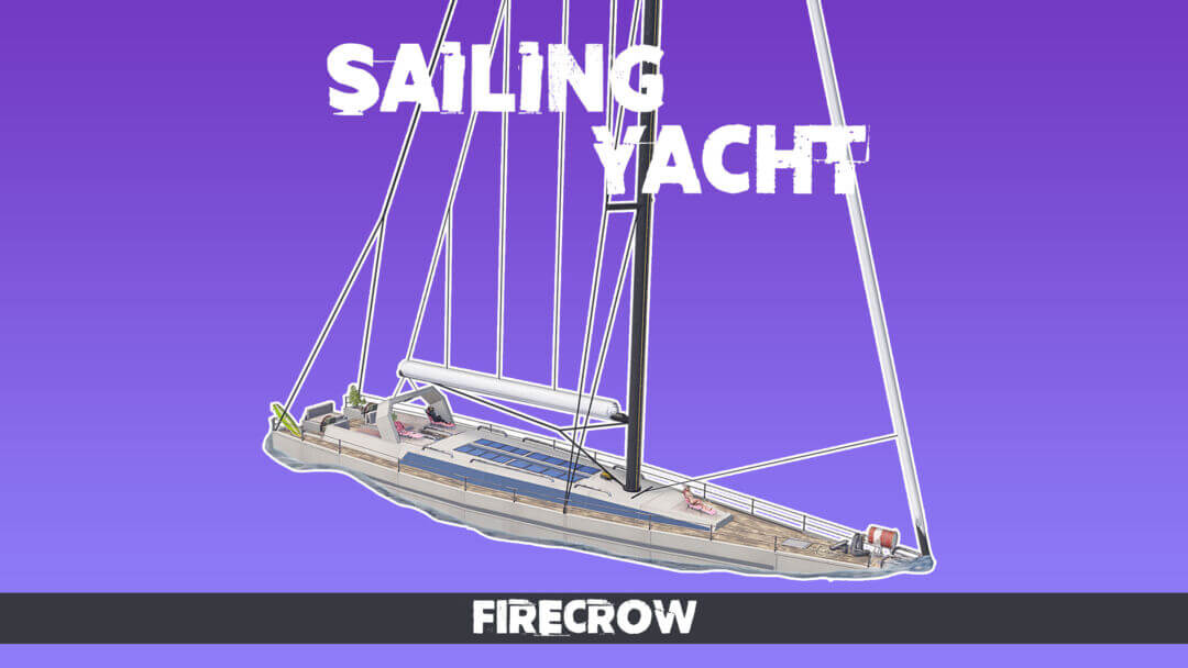 SAILING YACHT Custom Rust Monument - Lone Design