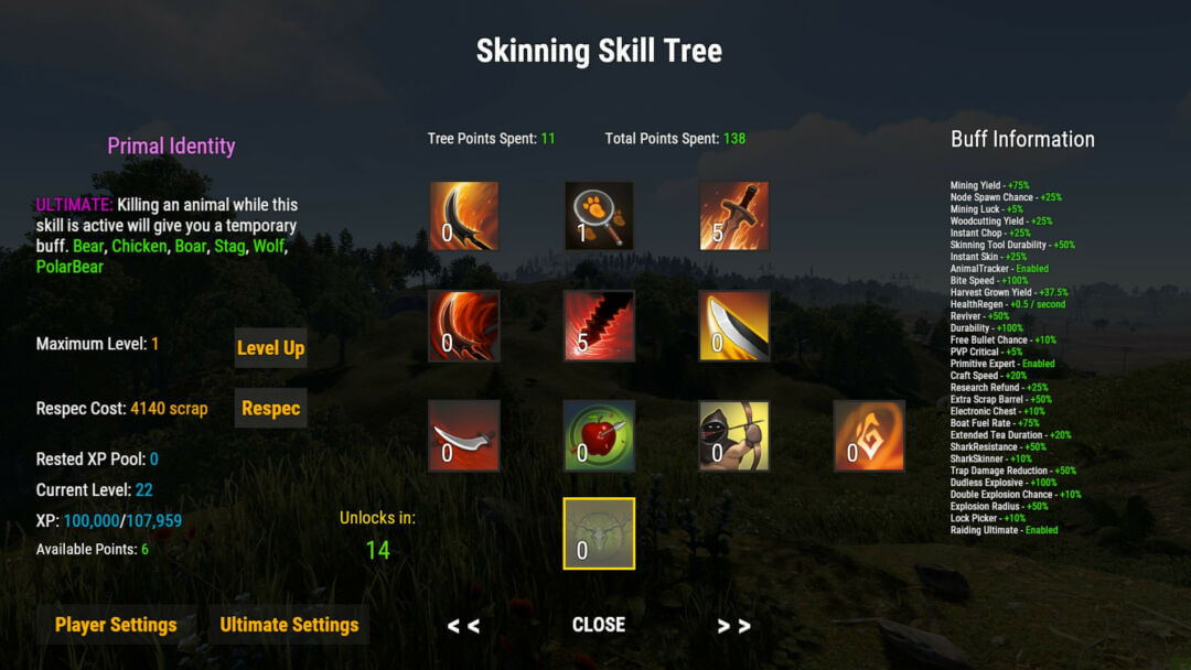 Skill Tree - Lone Design