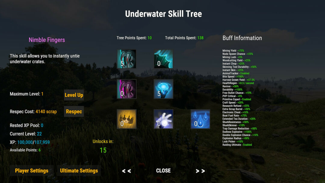 Skill Tree - Lone Design
