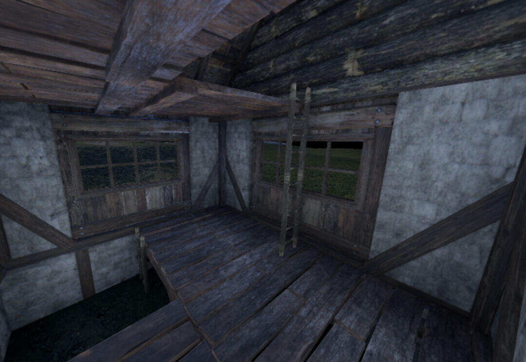 Bare Medieval Cabin Rust Prefab - Lone Design
