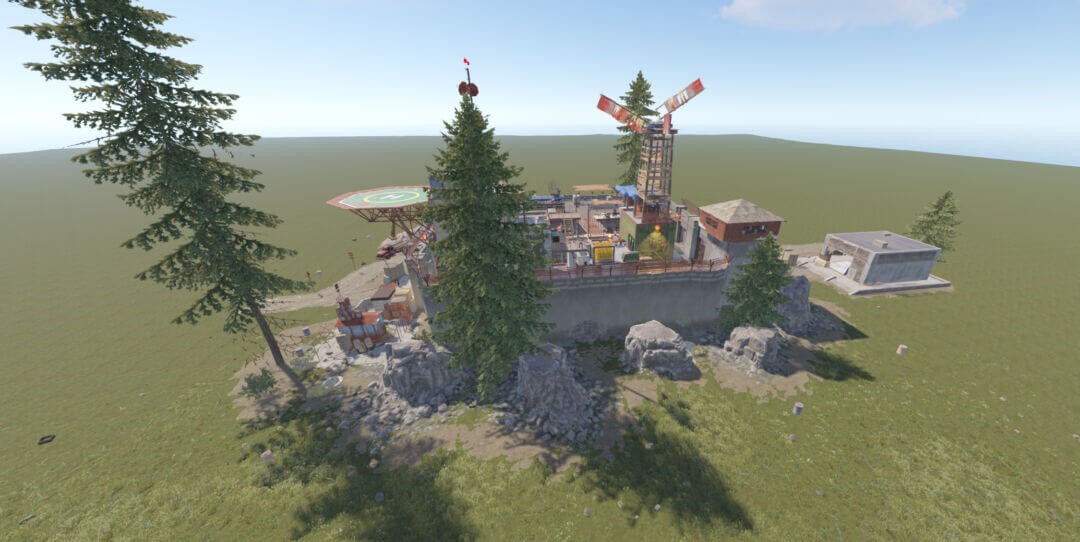 Custom Outpost 10 Rust Monument - Lone Design
