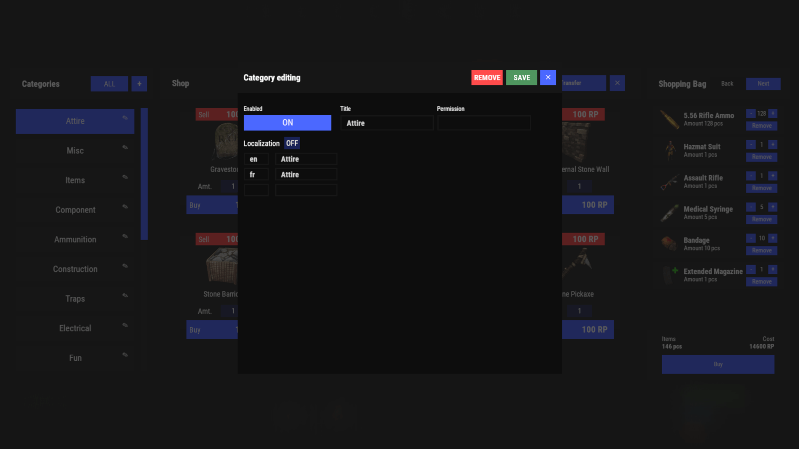 Shop Rust Plugin - Lone Design
