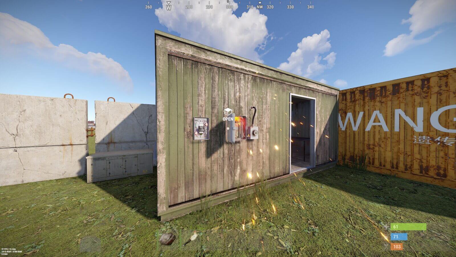 Shipping Container Storage Yard Monument Prefab & PvP Arena - Lone Design