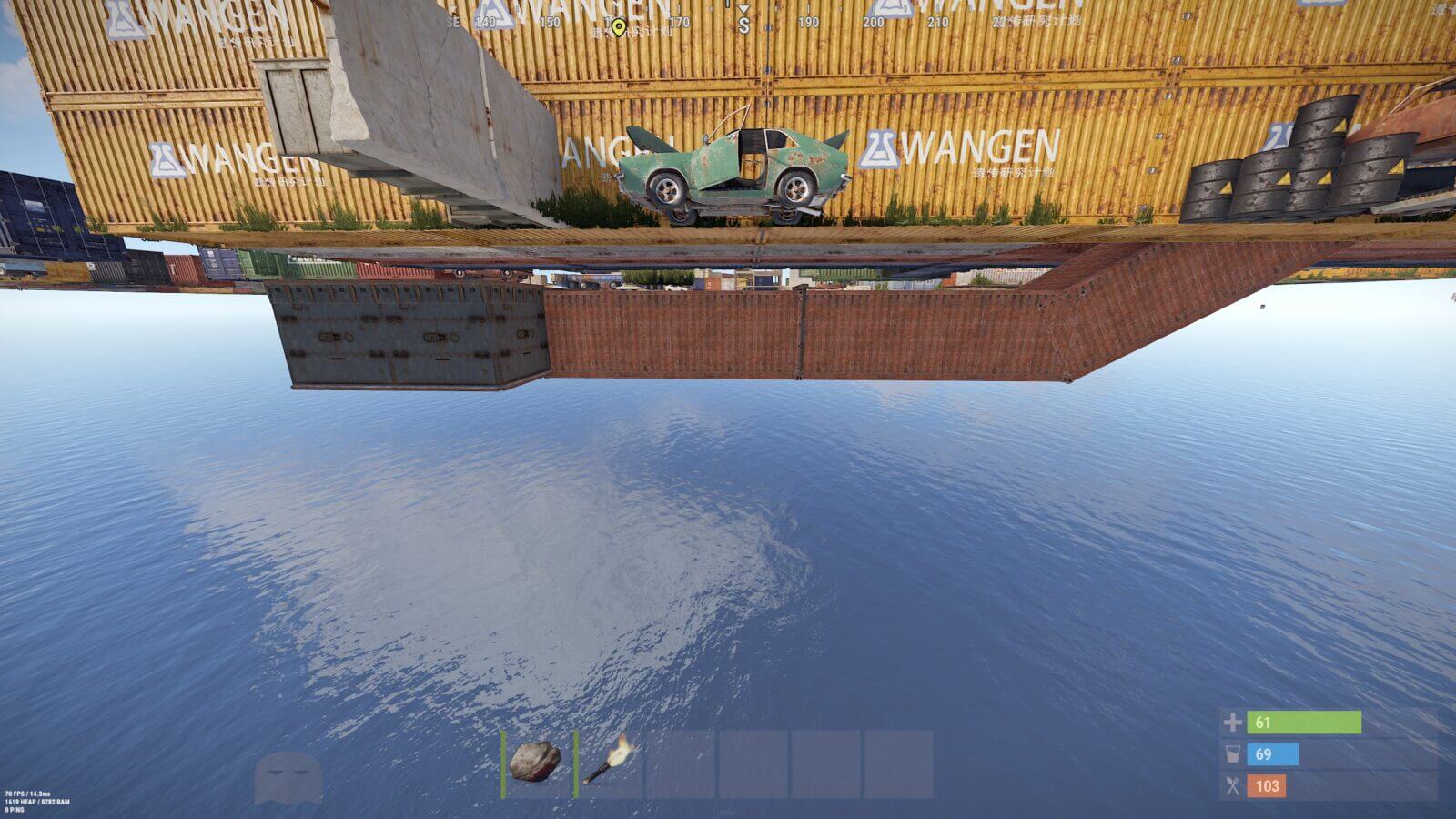 Shipping Container Storage Yard Monument Prefab & PvP Arena - Lone Design