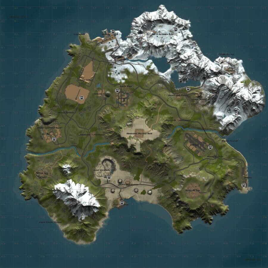 Layflat Custom Rust Map - Lone Design