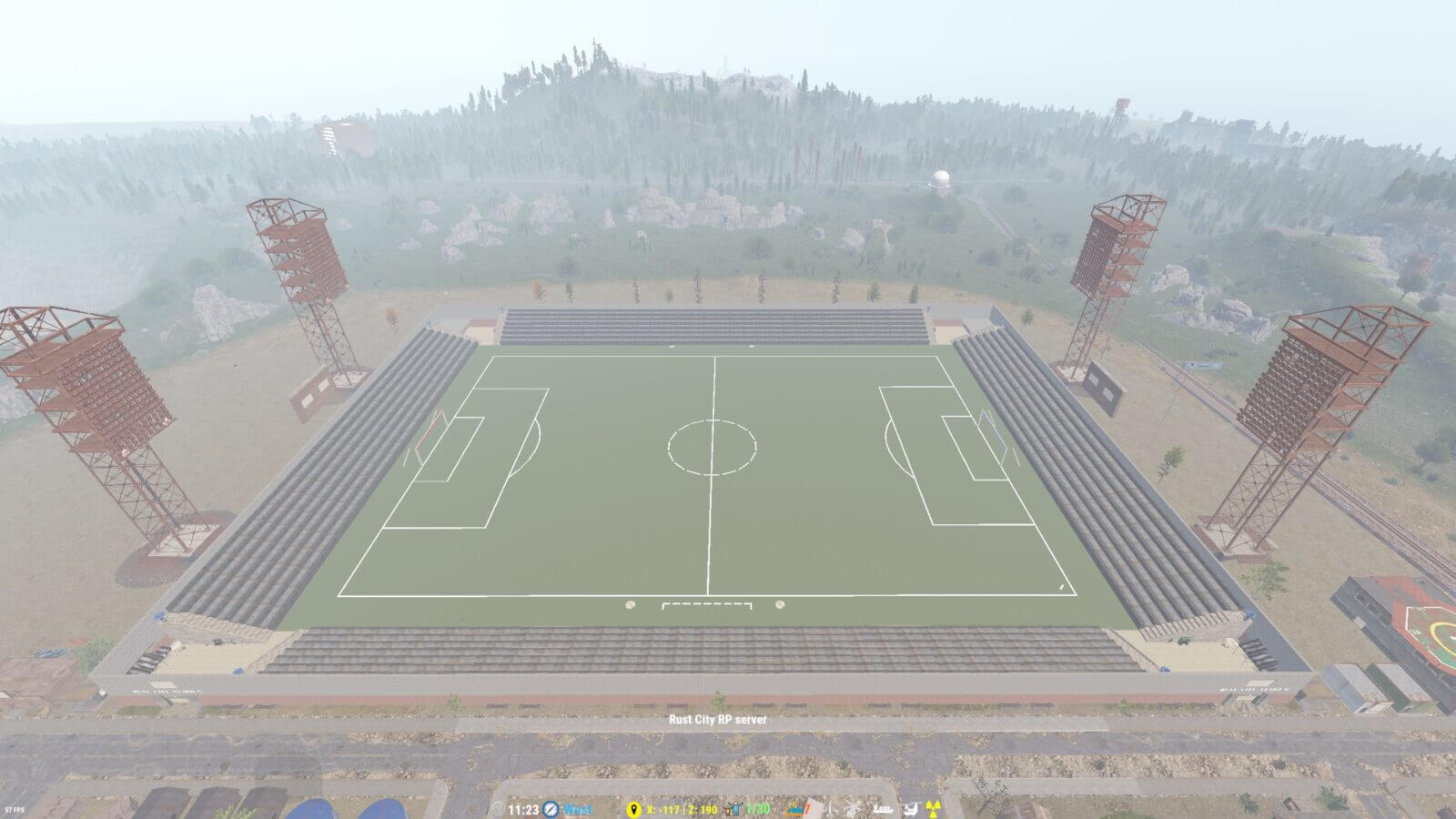 Rust League Football/Soccer Stadium Monument - Lone Design