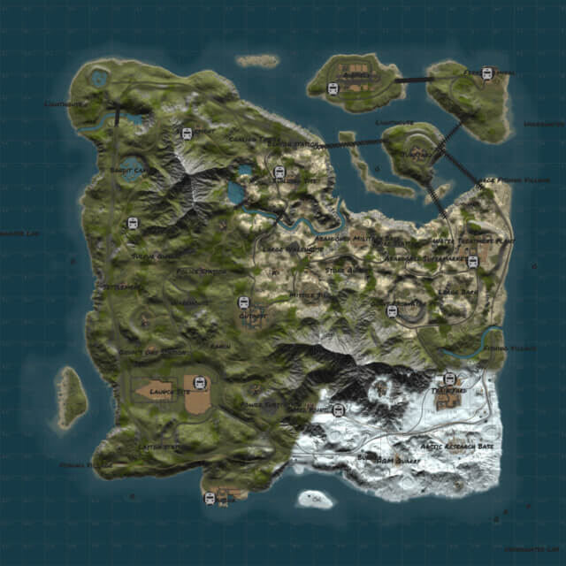 Structe Island Custom Rust Map - Lone Design