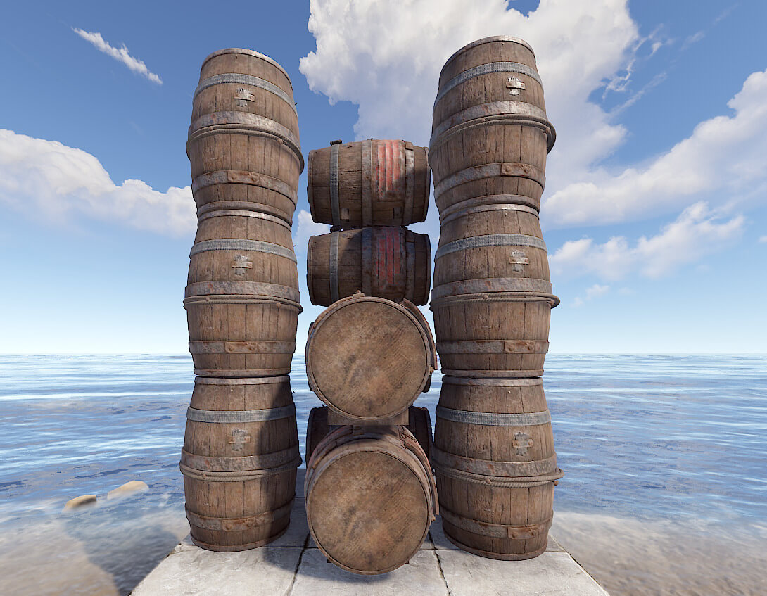 Barrel Stacks Rust Plugin For Stacking Barrels - Lone Design