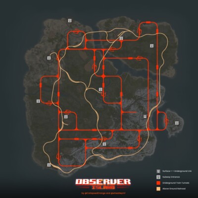 Observer Island Rust Map Guide & Tips - Lone Design