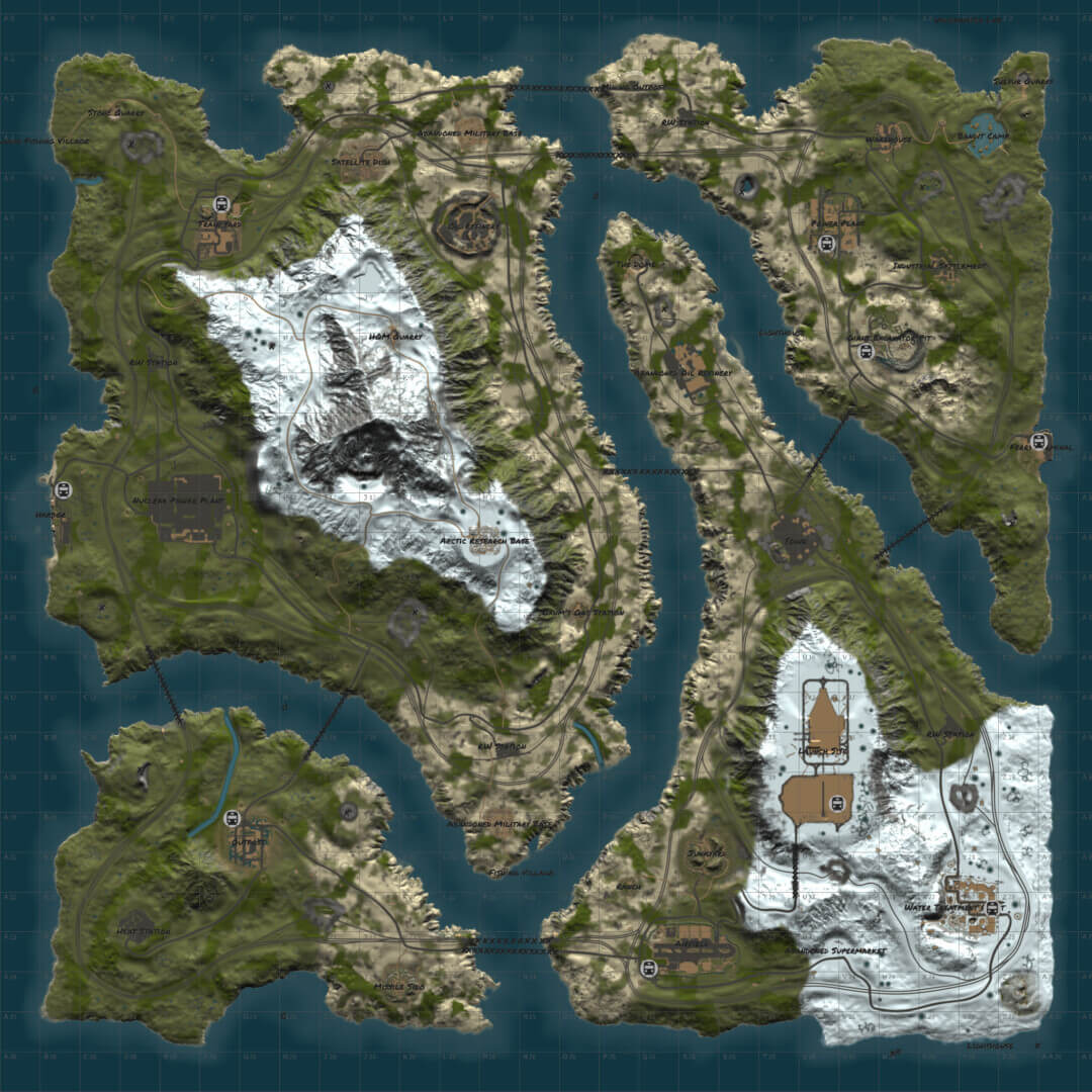 Fruella Island Custom Rust Map - Lone Design