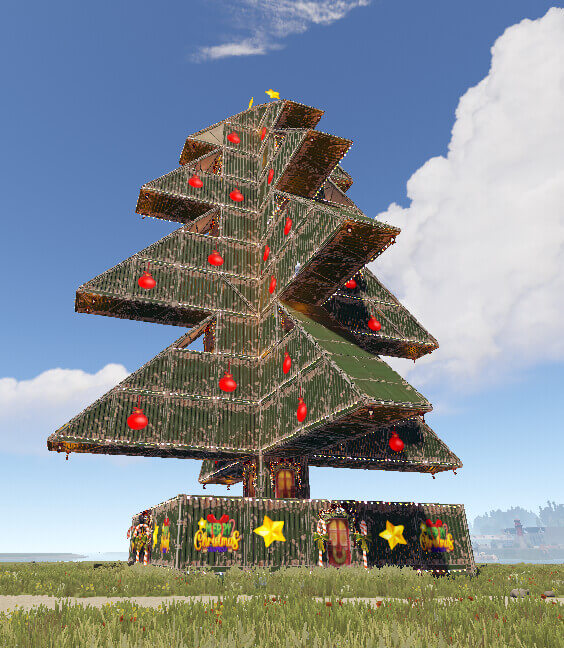 Raidable Christmas Tree Base Rust - Lone Design