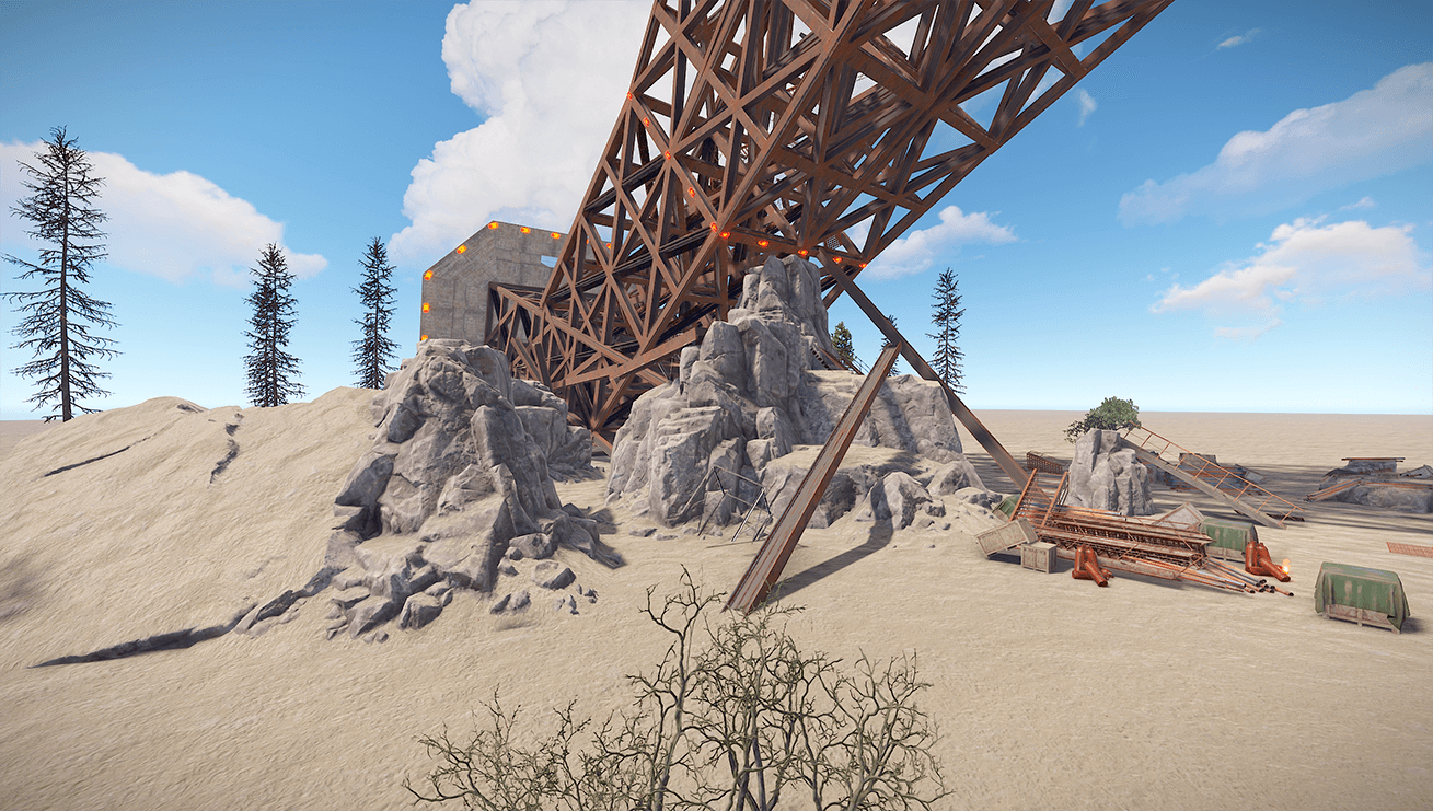 Eiffel Tower Ruined Rust Monument - Lone Design