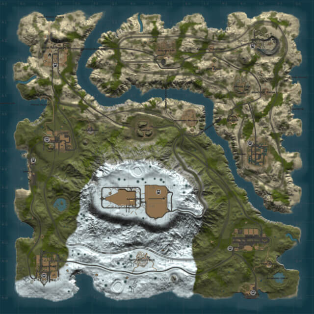 Bundle Of 4 Maps 2500 Size Rust - Lone Design