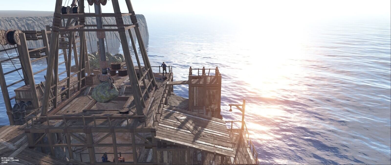 Medieval Ore Extraction Rigs Rust Prefab - Lone Design