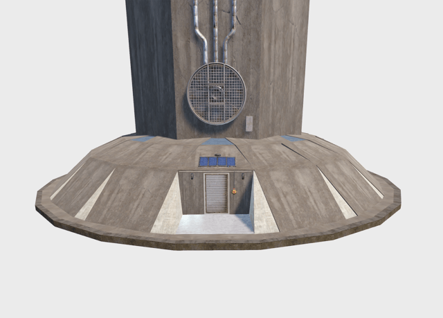 Heli Tower With Glass Rust - Lone Design