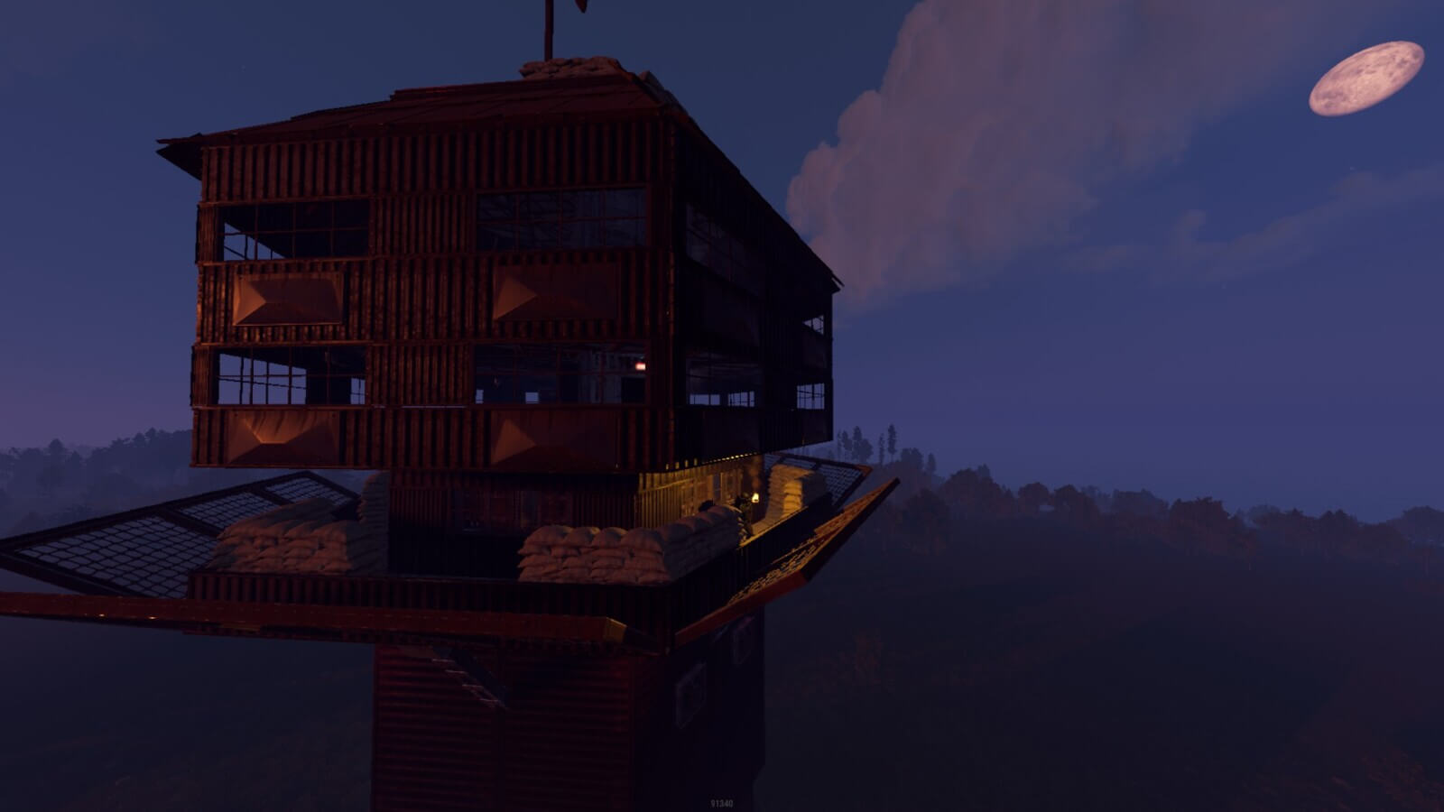 Heli Tower Container Rust - Lone Design