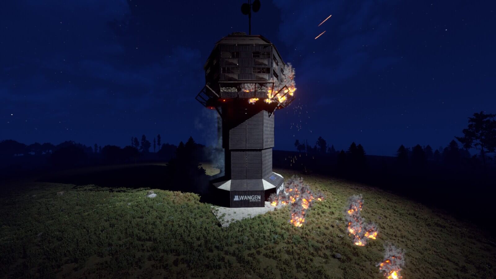 Heli Tower Container Rust - Lone Design