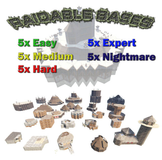25 X Raidable Bases - Pack 3 - Lone Design