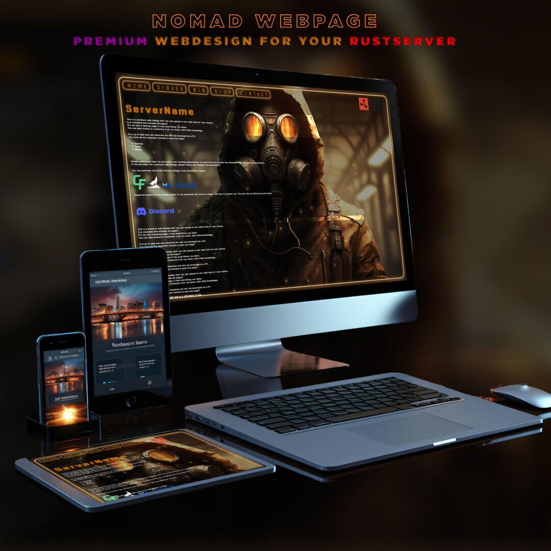 Premium Webdesign For Your RustServer - Lone Design