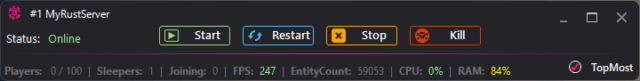 MyRustServer 4.9.5 Server Management Tool - Lone Design