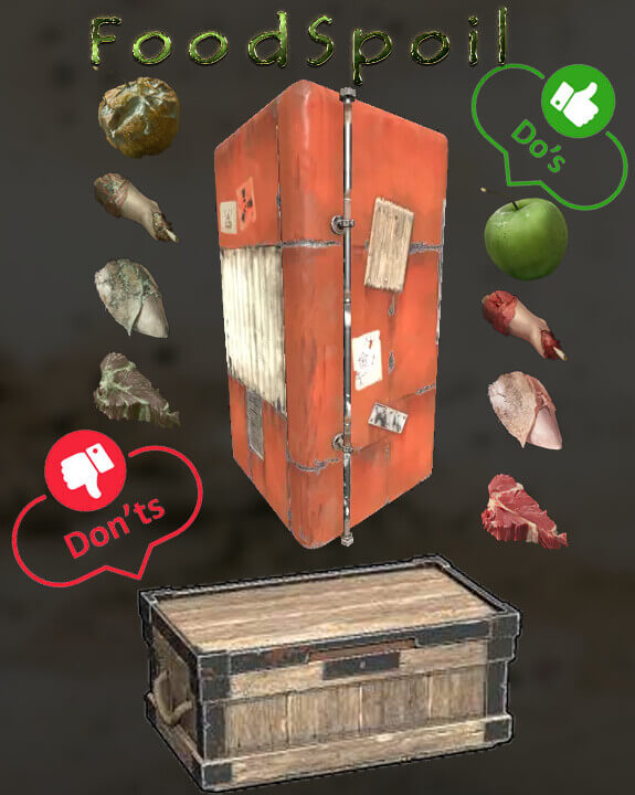 FoodSpoil For PVE/RP [*works With Raidable Bases] Rust Plugin - Lone Design