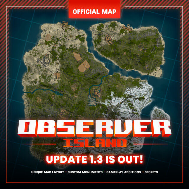 Observer Island - Official Custom Rust Map