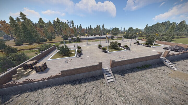 Litum Small Station Custom Rust Prefab - Lone Design