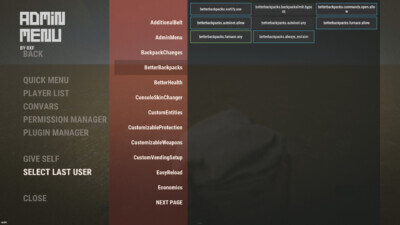 Admin Menu Rust Plugin - By 0xf - Lone.Design