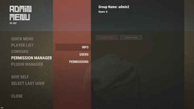 Admin Menu Rust Plugin - By 0xf - Lone.Design