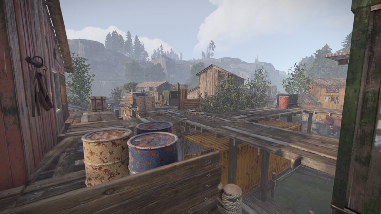 Lake Settlement 2 Custom Rust Monument - Lone Design
