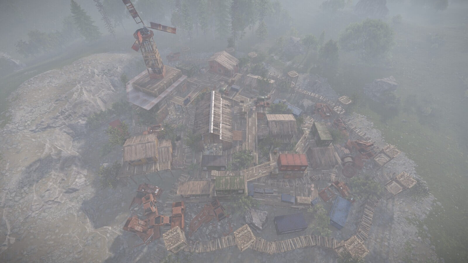 Lake Settlement 2 Custom Rust Monument - Lone Design