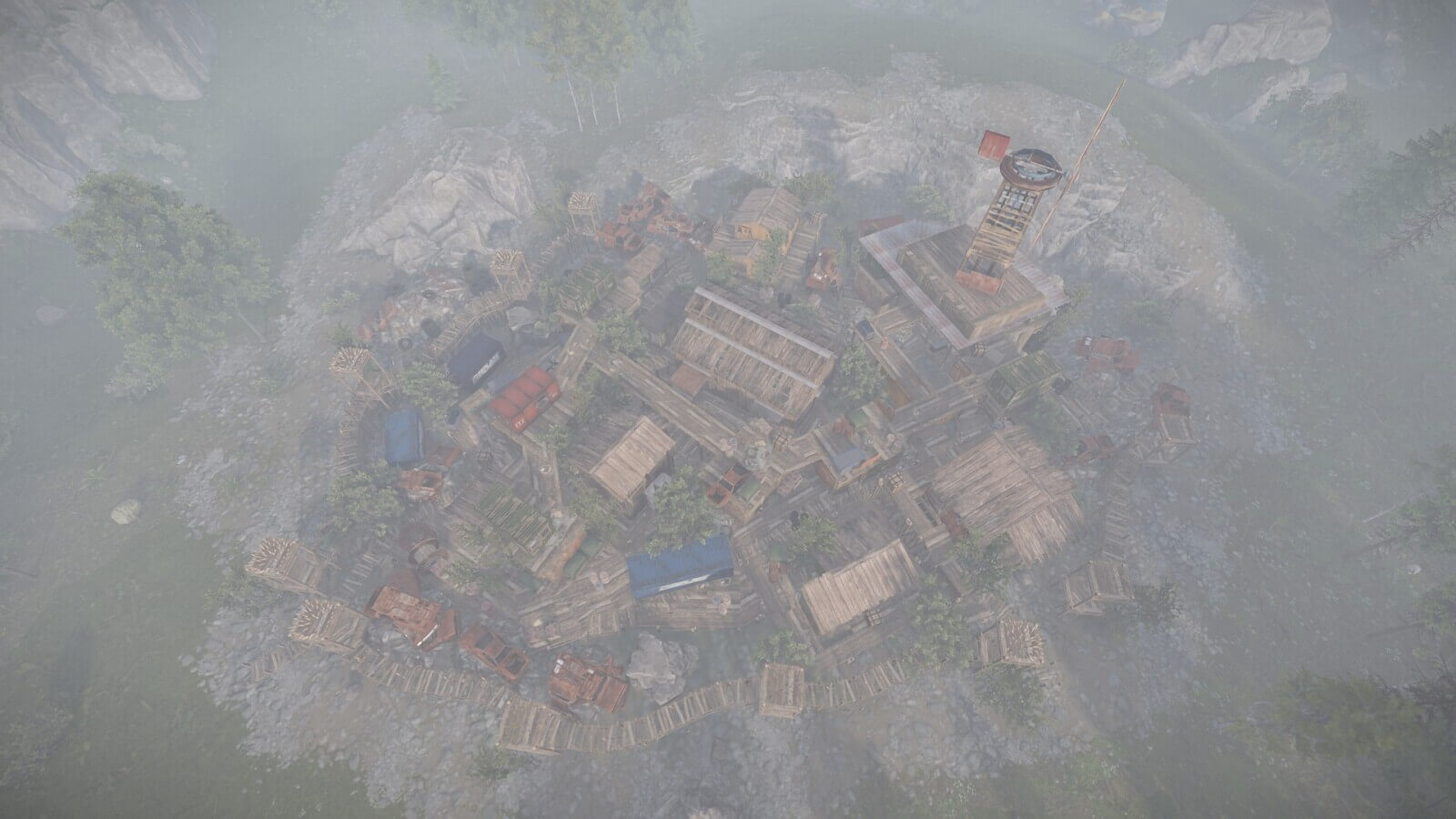 Lake Settlement 2 Custom Rust Monument - Lone Design