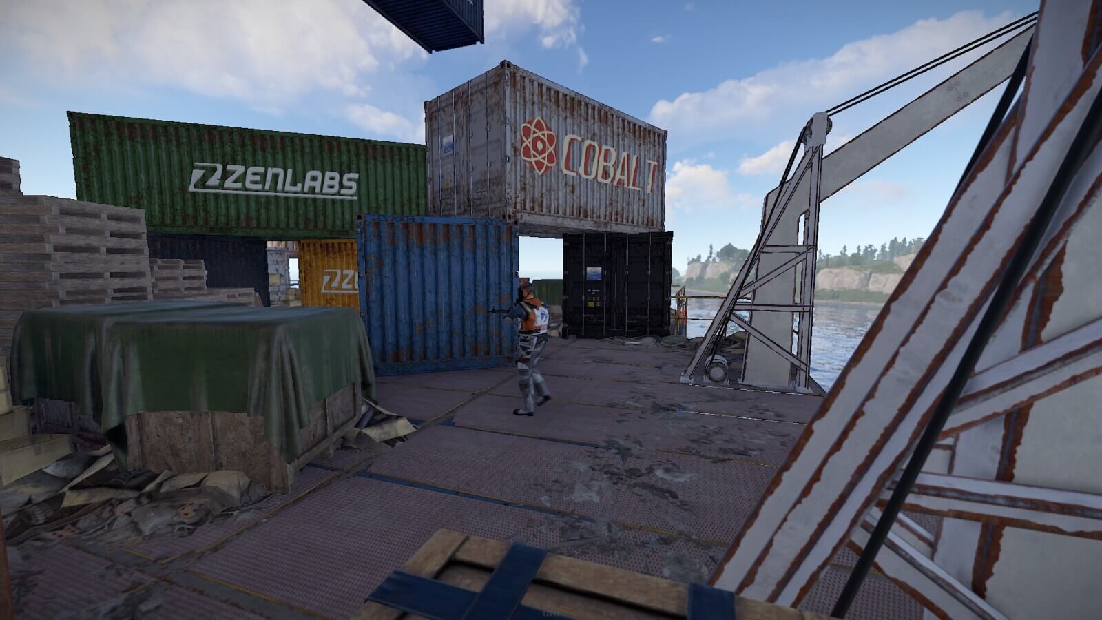 Oil Rig 3 - A Custom Rust Oilrig Monument - Lone Design