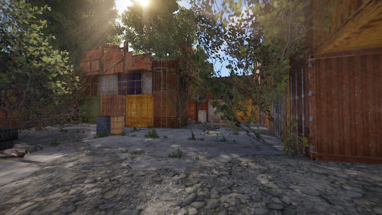 Containers Park Custom Rust Monument - Lone Design