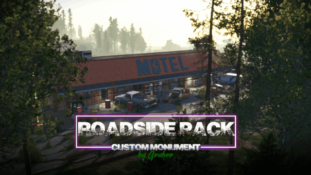 Roadside Monument (Pack 6) Rust Prefabs - Lone Design