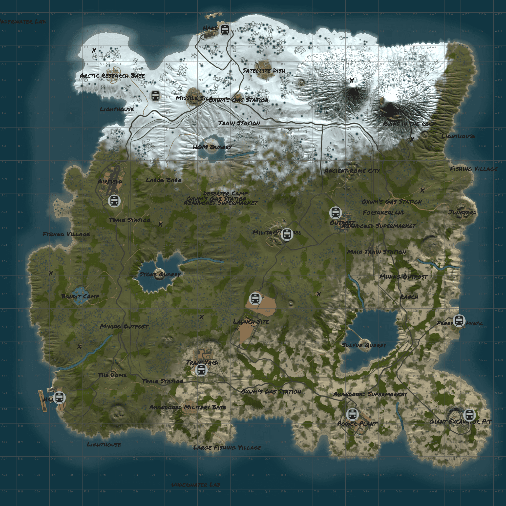 Dragon Teeth Custom Map [World 2.0] Rust - Lone Design