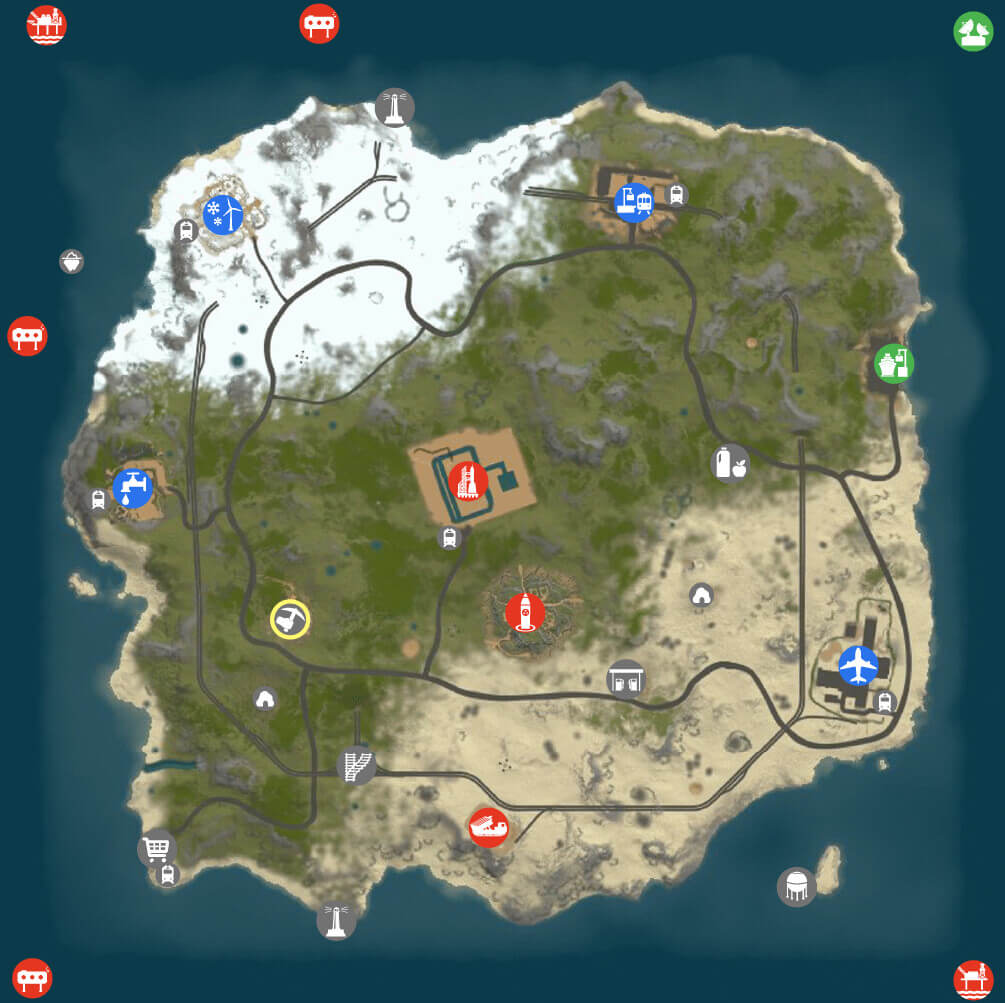 Raven Island Mini Custom Map - Lone Design