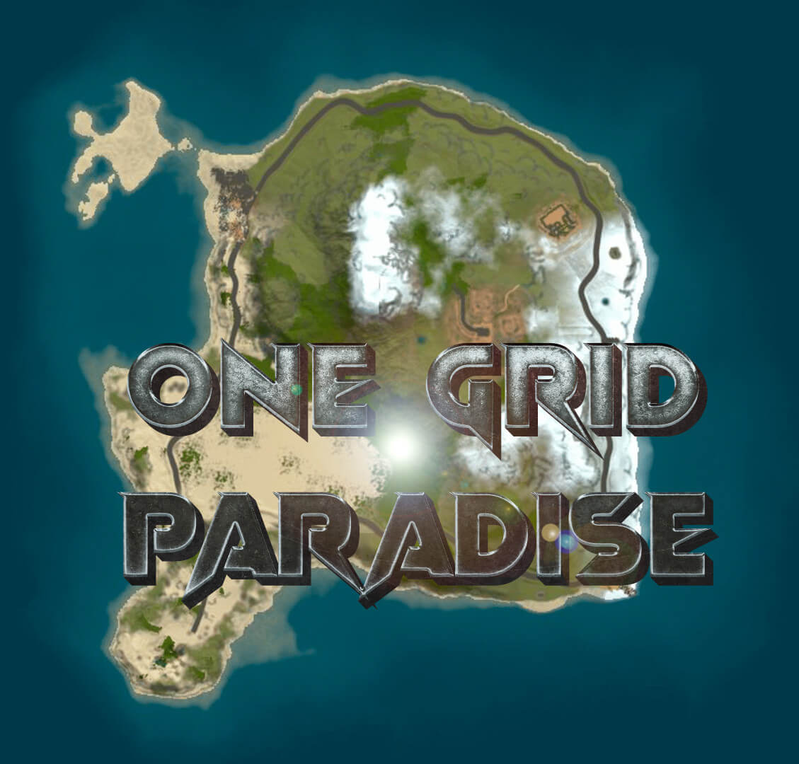 One Grid Paradise 1500 | Custom Small Map By SlayersRust - Lone Design