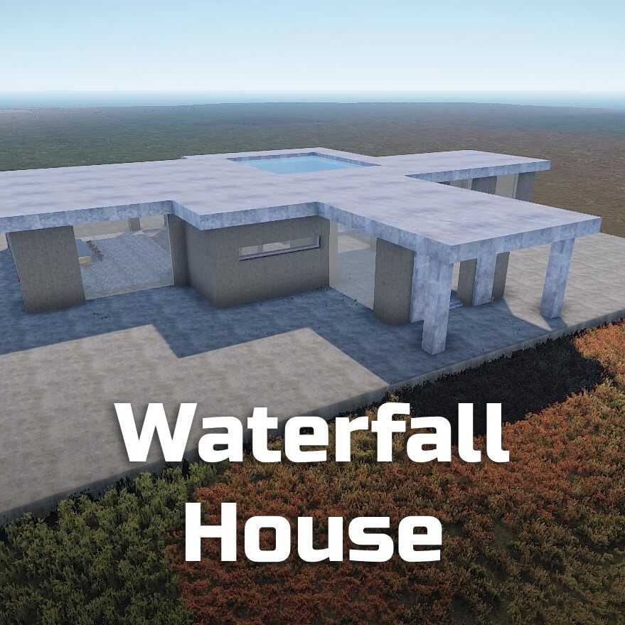 Waterfall House - 2 Versions | Place For Building - Lone Design