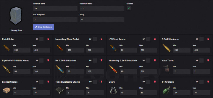 10x Loot Table Config - Lone Design