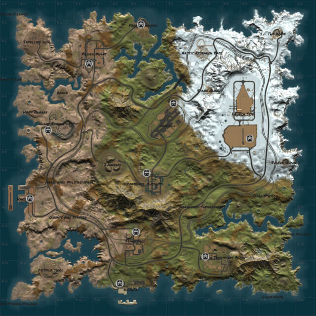 Bundle Of 4 Maps 2500 Size 2 - Lone Design
