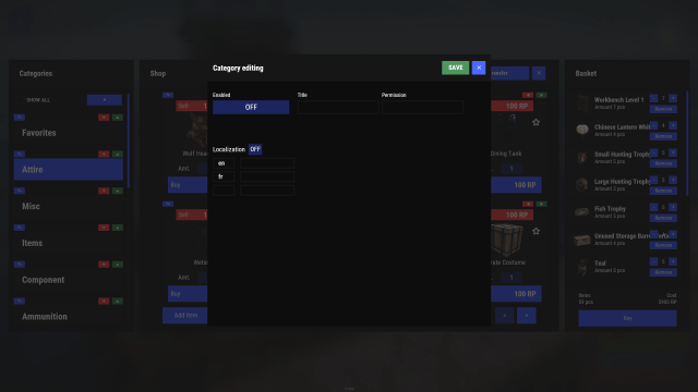 Shop Rust Plugin - Lone Design