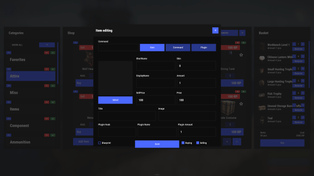 Shop Rust Plugin - Lone Design