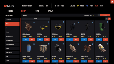 Shop Rust Plugin - Lone Design