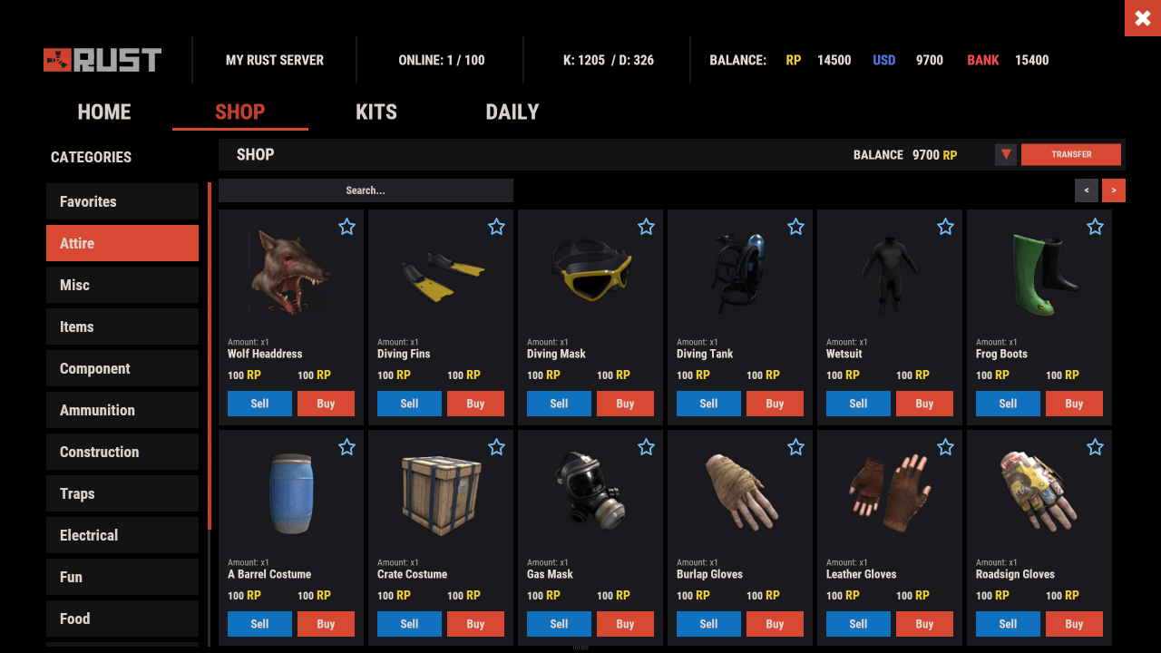 Shop Rust Plugin - Lone Design
