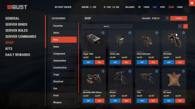 Shop Rust Plugin - Lone Design