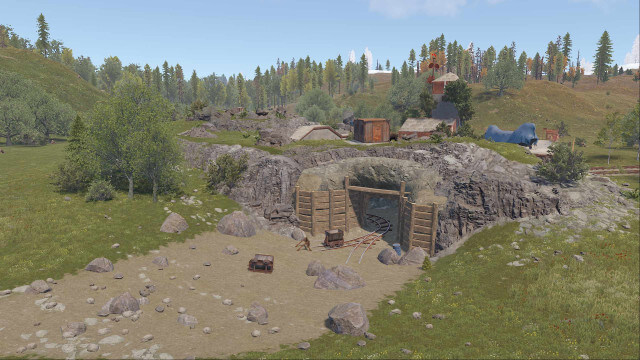 Mini Military Tunnels Rust Monument - Lone Design