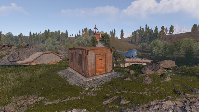 Mini Military Tunnels Rust Monument - Lone Design