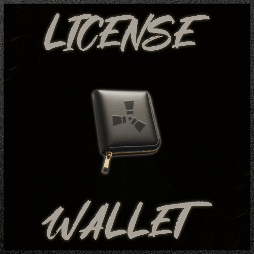 License Wallet - Lone Design